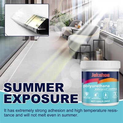 Jakehoe White Waterproof Coating - No-Demolition Waterproof