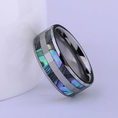 Stock Clearance Lovers Morrir Polished Tungsten Rings With