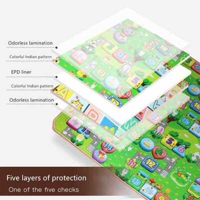 Baby Play Mat Waterproof XPE Soft Floor Playmat Foldable Cra
