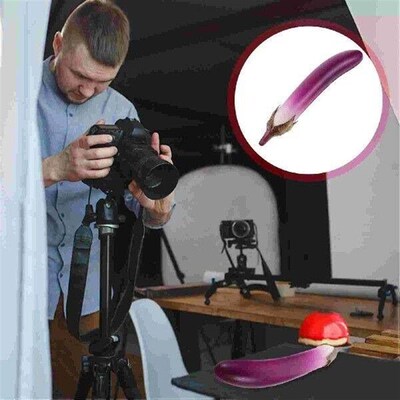 Lifelike Eggplant Artificial Fake Display Simulation Food