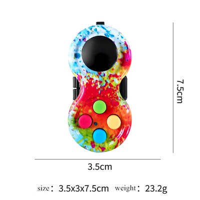 1pc Game Fidget Pad Sress Reliever Squeeze Fun Magic Desk To
