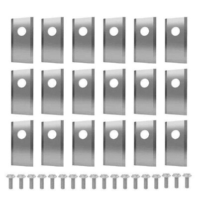 18Pcs Blades Replacement Stainless Steel Mower Cutter Blade
