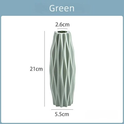 1Pc Diamond Plastic Vase Imitation Ceramic Flower Pot Thick