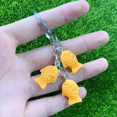 10pcs Cute Fish Biscuit Charms Animal Resin Pendant For Jewe