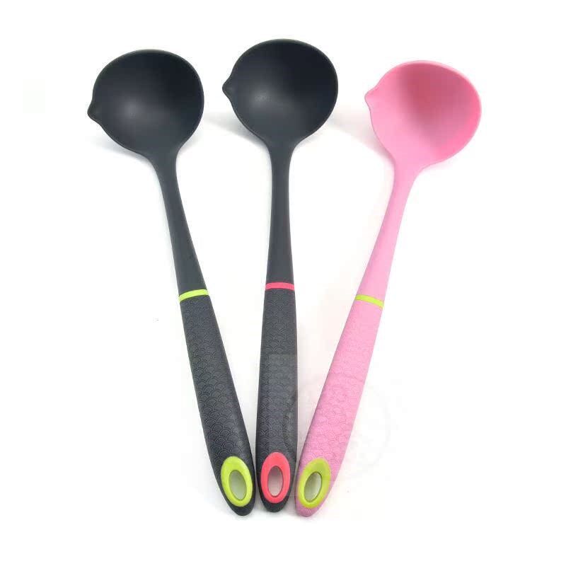 *Silicone spoon with leaky mouth porridge hot pot spoon kitc