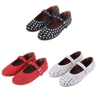 Women Shiny Rhinestone Shoes with Buckle Strap Rhinestone