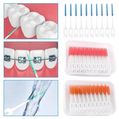 20-200pcs Interdental Silicone Brush Between Teeth Silicone