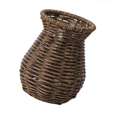 Braided Rattan Vase Durability Dried Flower Vase for Living