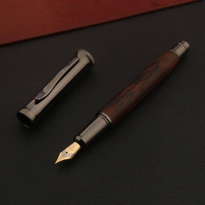 New Bronze 652 Fountain Pen Metal Hollowing Out Stationery O