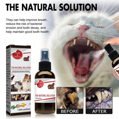 Pet Oral Cleanse Spray Cats Teeth Clean Deodorant Dog Mouth