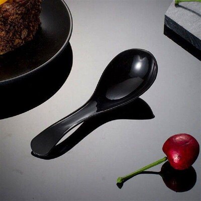 100 Pcs Disposable Spoon Rice Eating Spoons Restaurant Food