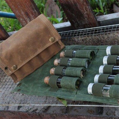 Outdoor Camping Spice Bottles Bags Set Portable Picnic