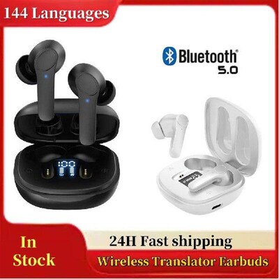 144 Languages Real Time Translator Earbuds 4 Translation