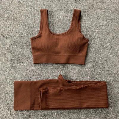 Women Seamless Yoga Set Gym Workout Clothes for Female Push
