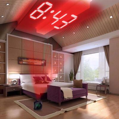 LED Projection LED Display Time Digital Alarm Clock Tal