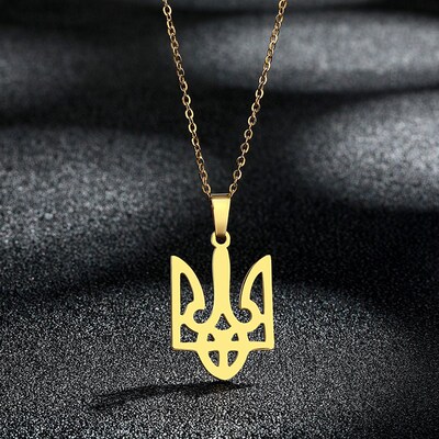 LUTAKU Stainless Steel National Symbols Of Ukraine Pendant N