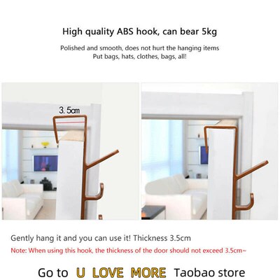 New Multi-purpose Five-segment Hooks Storage Household Hook