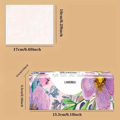 10 Packs of Facial Tissue, 270 Sheets Per Pack, Household To