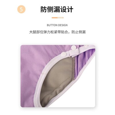 2024 Adult Cotton Diaper Waterproof Washable Pants Leakage A