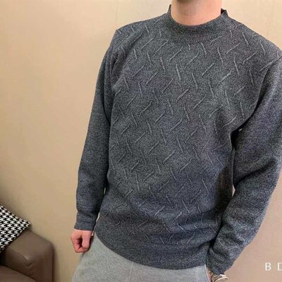Mens Knitwear New Autumn and Winter Mens Knitted Bottoming