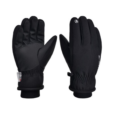 Ski gloves, outdoor autumn and winter warmth, plush gloves
