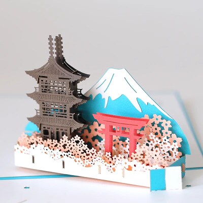 Korean creative high-end 3D greeting card 3D love wedding