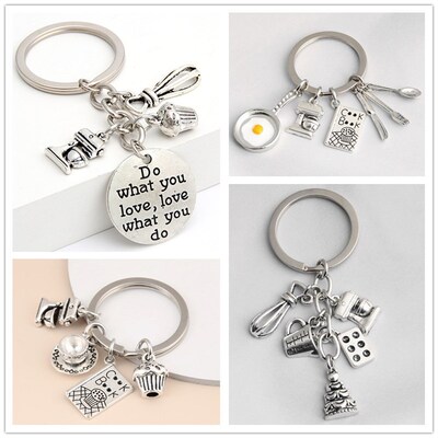 Dessert Keychain Baking KeyRing Cake Blender Moulds KeyChain