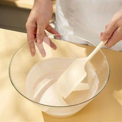 1Pcs Food Grade Silicone Silicone Cream Scraper Soft Handle