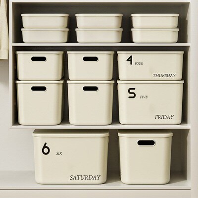 Ins Style Storage Box with Lid Dustproof Cosmetics Clothing