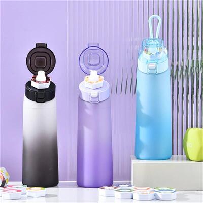 1L Flavored Water Bottle with 6/7 Flavour Pods Scent Up Wate