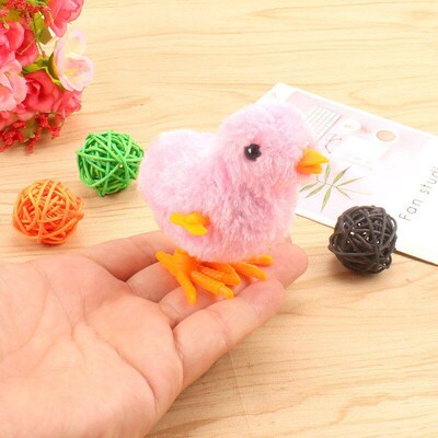 Windup Spring Chick Lifelike Chain Jumping Chicken Cute Toy