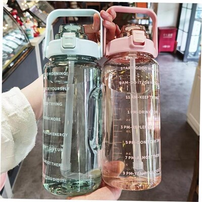 2 Liter Water Bottle Girls large capacity water cup 水杯
