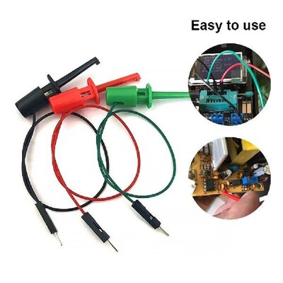 High Quality 3x Hook Type Test Clip Instrumentation Set for