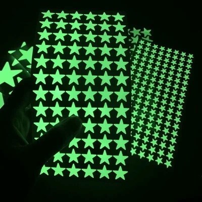 Luminous Wall ers Rooms Dots Stars Ceiling Wall Decals Glowi