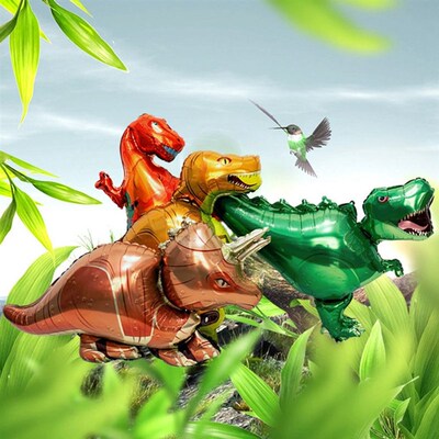 1pcs Mini Dinosaur Foil Balloon Boys Animal Balloons Childre