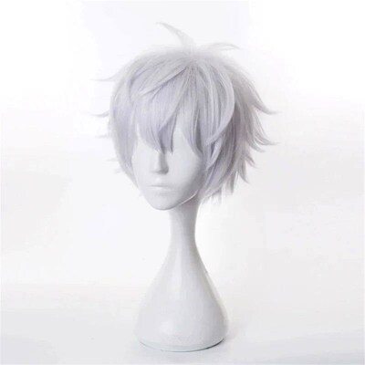 Jujutsu Kaisen Gojo Satoru Cosplay Wig Silver Short Fluffy