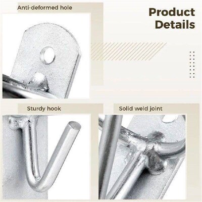 10PCS Bucket Hook Hangers Horse Stall Metal Horse Bucket