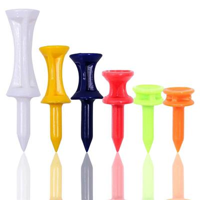 50 Pcs/Pack Professional Golf Tees 25mm-51mm Castle Orange G