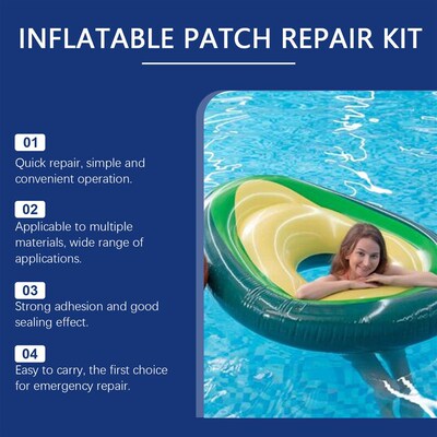 JAKEHOE Inflatable Mattress Repair Kit - For Pools, Air Matt