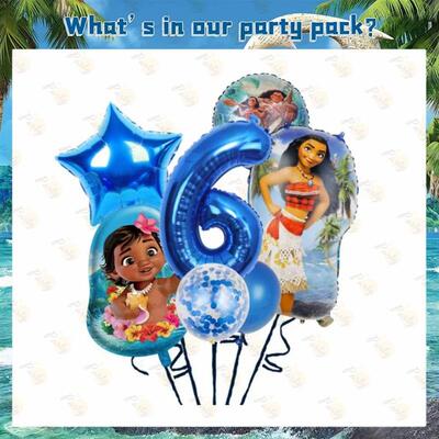 Moana Birthday Party Decoration Moana Maui Balloons Disposab
