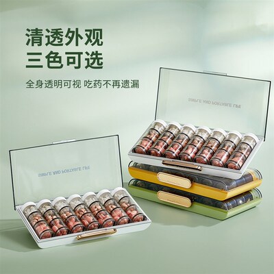 1PC Weekly Pill Case Pillbox 7 Days Medicine Tablet Box Port