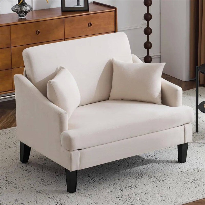 Oversized Accent Chair, 33.5 Wide Seat Comfy Armchair with