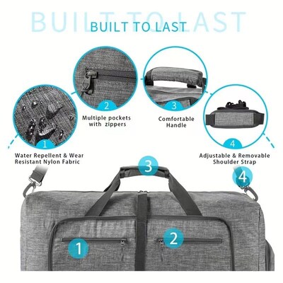 Hot selling foldable portable travel bag luggage bag行李袋