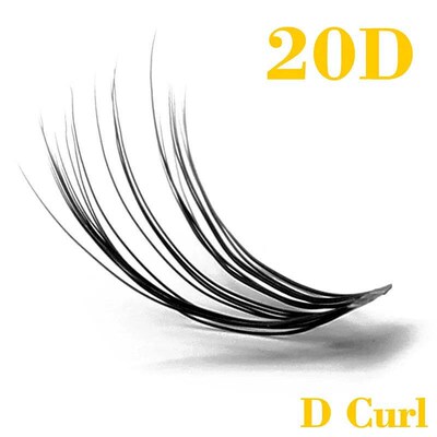 Kimcci 20D Natural Long Individual Eyelash Extension Cluster