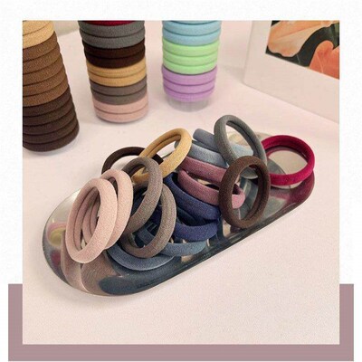 Elastic and durable hair ties for women, high elasticity bla