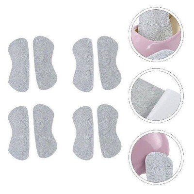 4 Pairs t after Suede Heel Inserts Half Insoles Shoe