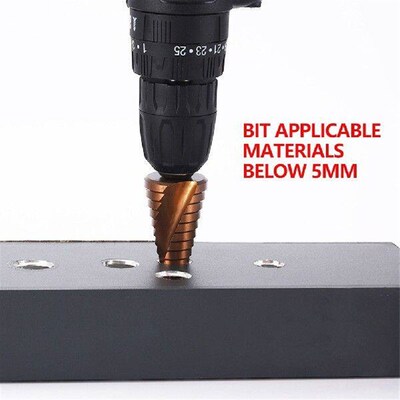 M35 HSS CO Hex Shank Stepped Drill Bit 3-13mm Hole Saw