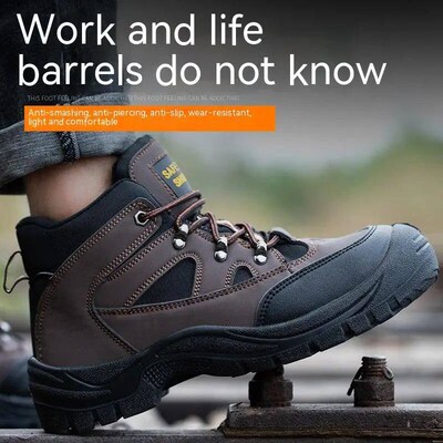 Lightweight Men Safety Botas Men Work Safety Shoes Anti-punc