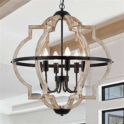 TACDANDM Farmhouse Chandelier for Dining Room Vintage Rus