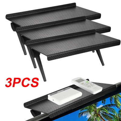 TV Screen Top Storage Shelf Adjustable Monitor Storage Rack